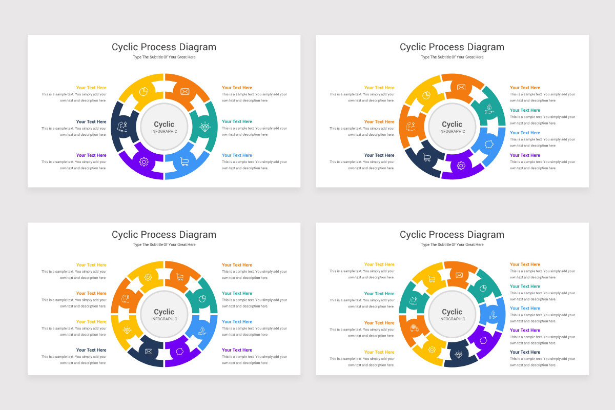 Cyclic Process Diagram PowerPoint Template | Nulivo Market