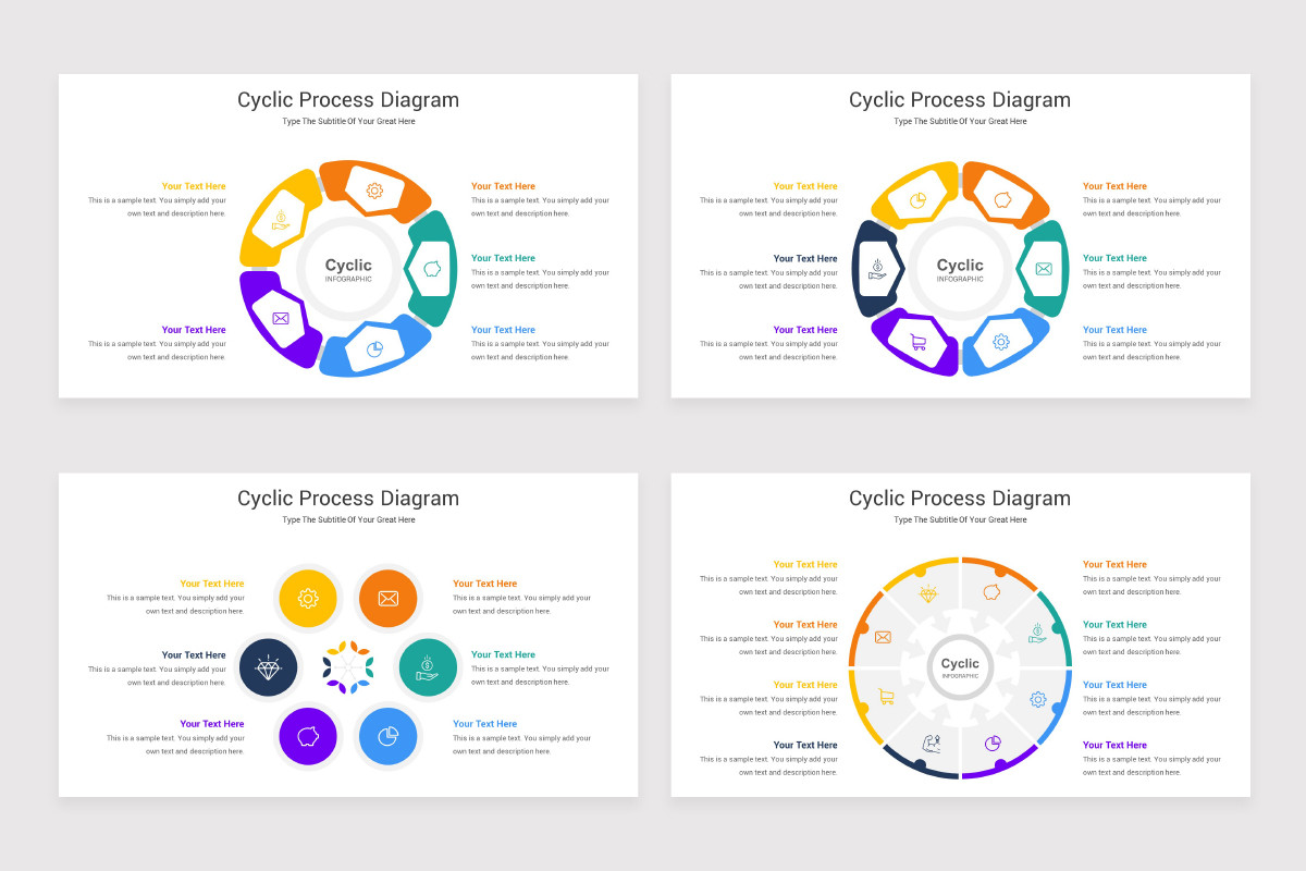 Cyclic Process Diagram Powerpoint Template Nulivo Market