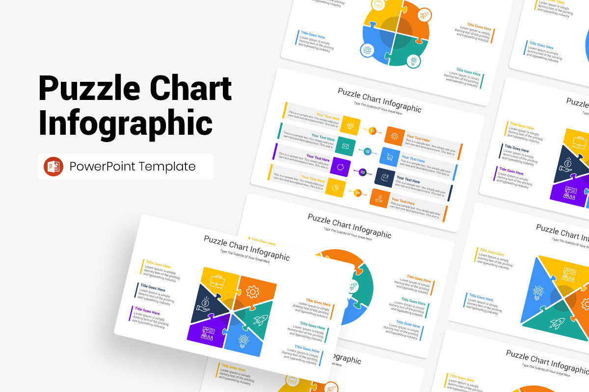 Puzzle Chart Infographic PowerPoint Template | Nulivo Market