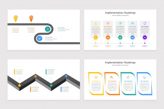 Implementation Roadmap PowerPoint Template | Nulivo Market