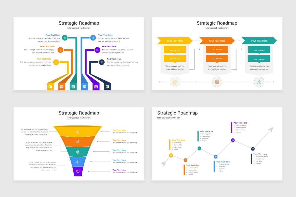 Strategic Roadmap PowerPoint Template | Nulivo Market