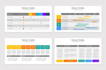 Delivery Timeline PowerPoint Template | Nulivo Market
