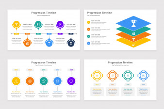Progression Timeline PowerPoint Template | Nulivo Market