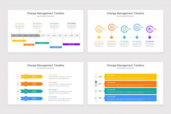 Change Management Timeline PowerPoint Template | Nulivo Market