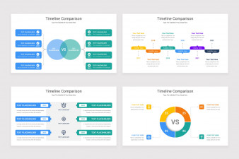 Timeline Comparison PowerPoint Template | Nulivo Market