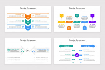 Timeline Comparison PowerPoint Template | Nulivo Market