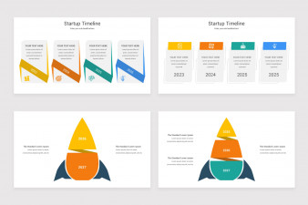 Startup Timeline PowerPoint Template | Nulivo Market