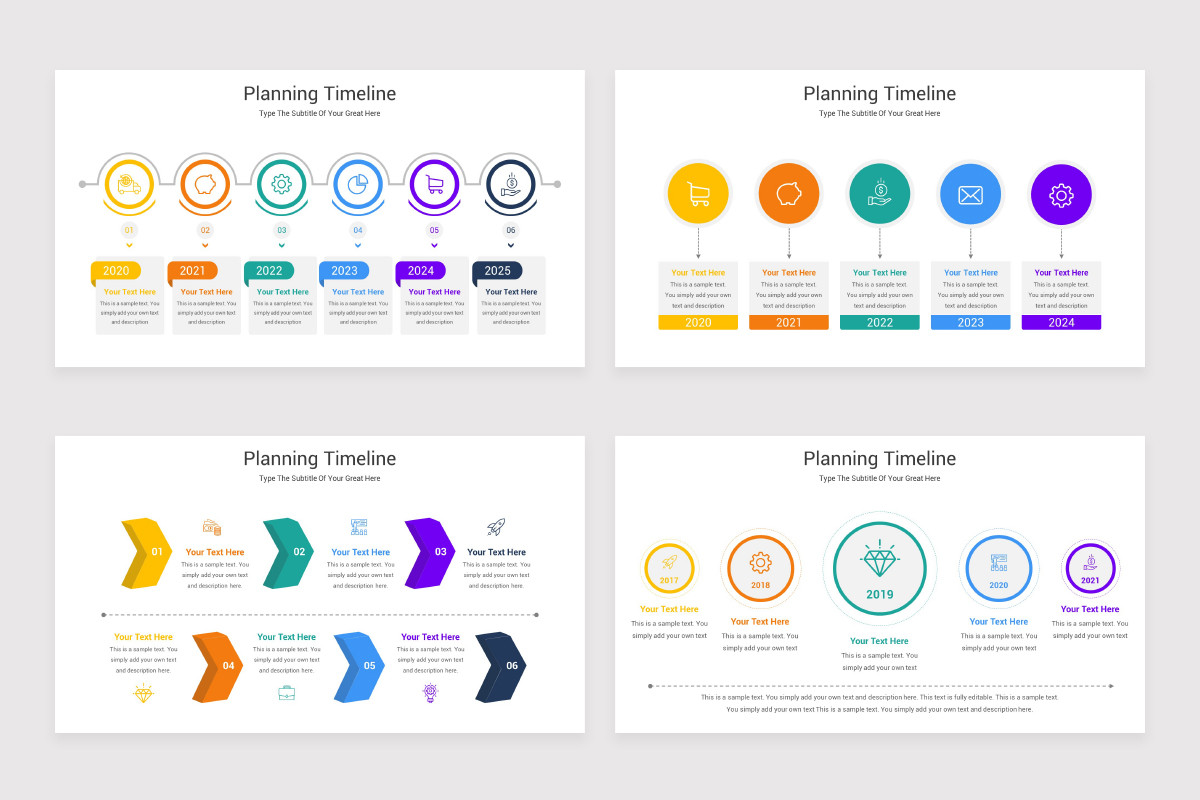 Planning Timeline PowerPoint Template | Nulivo Market