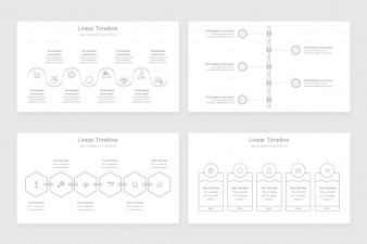 Linear Timeline PowerPoint Template | Nulivo Market