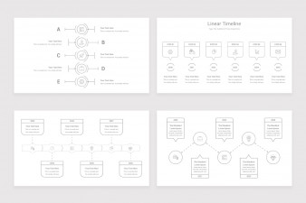 Linear Timeline PowerPoint Template | Nulivo Market