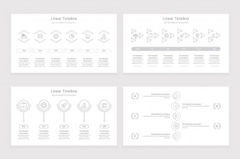 Linear Timeline PowerPoint Template | Nulivo Market