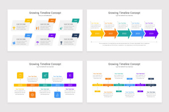 Growing Timeline Concept PowerPoint Presentation Template | Nulivo Market