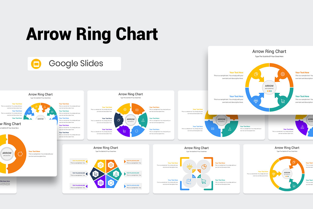 Arrow Ring Chart Google Slides Template | Nulivo Market