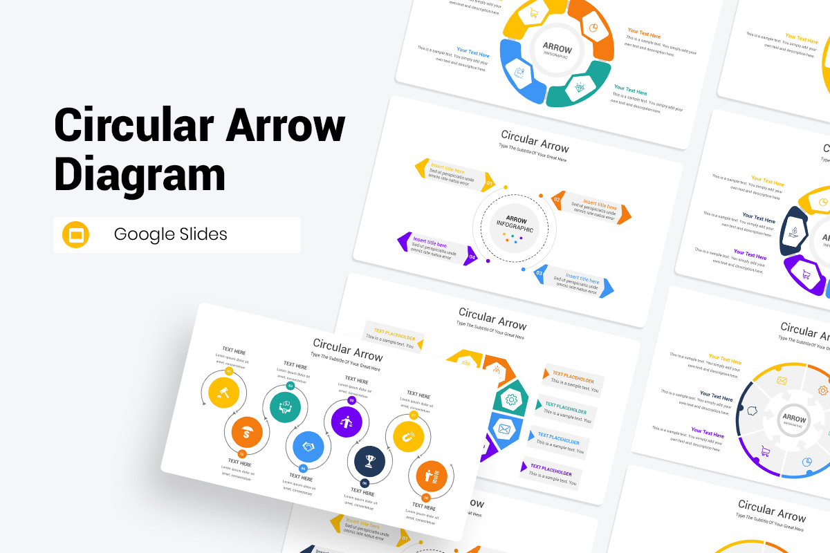 Circular Arrow Google Slides Template | Nulivo Market