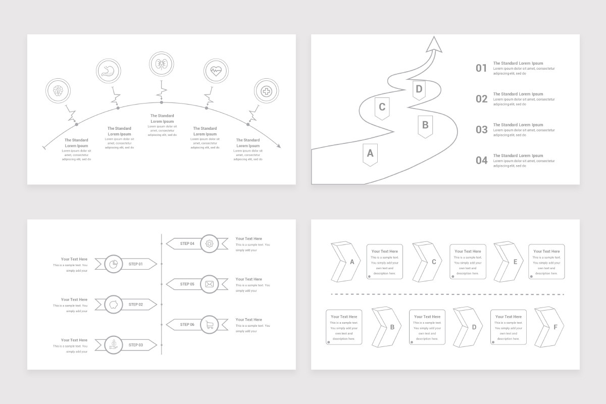 Linear Arrow Google Slides Template | Nulivo Market