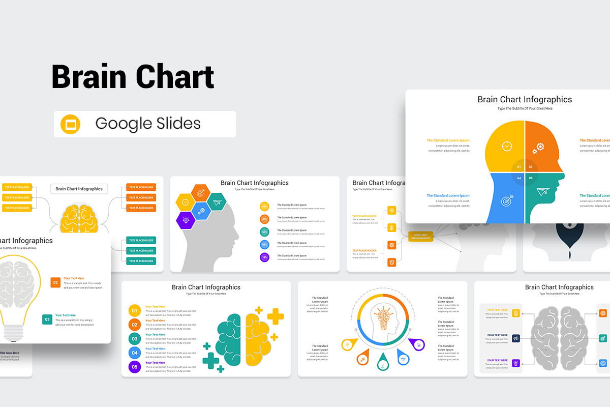 Brain Chart Google Slides Template | Nulivo Market