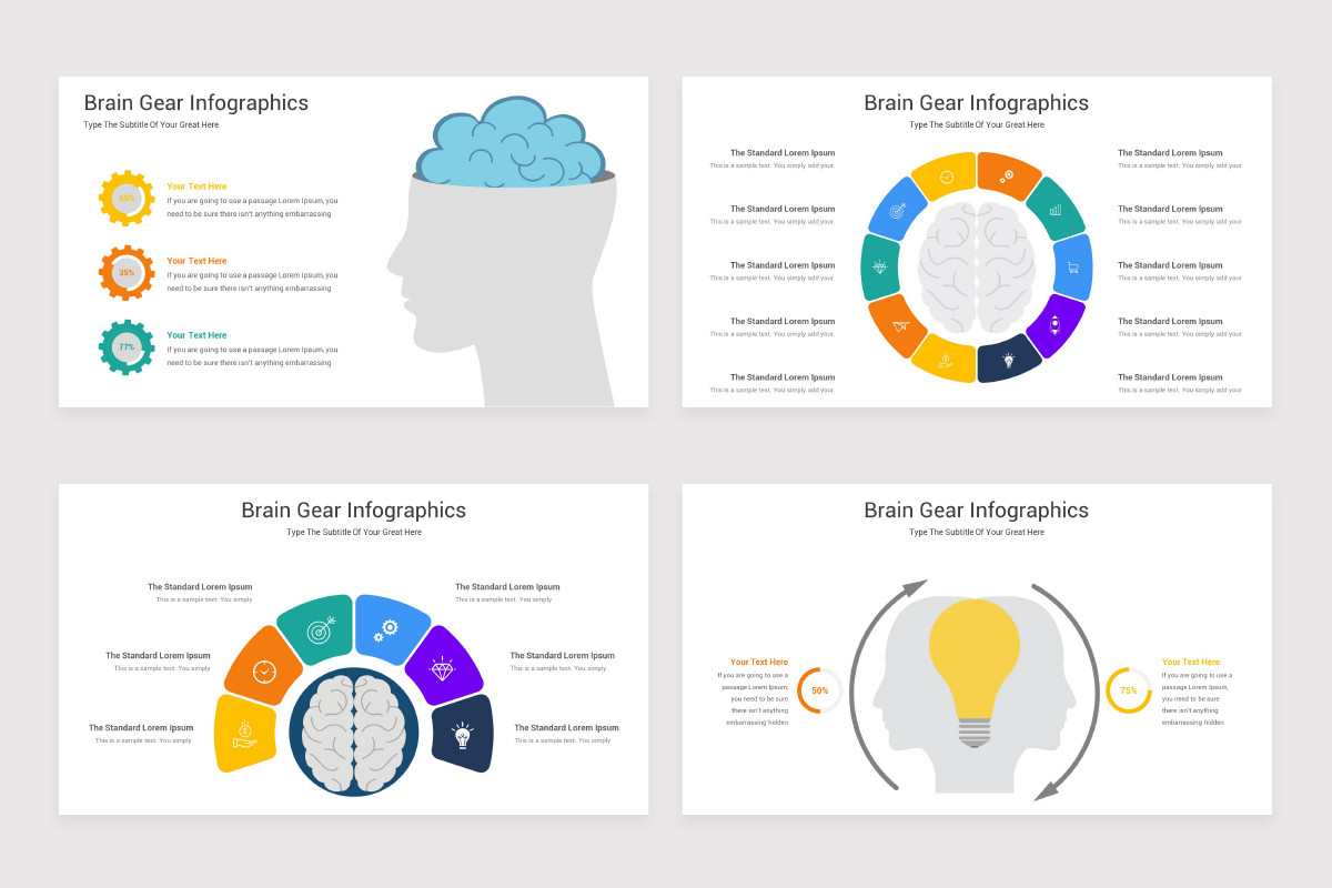 Brain Gear Google Slides Template | Nulivo Market