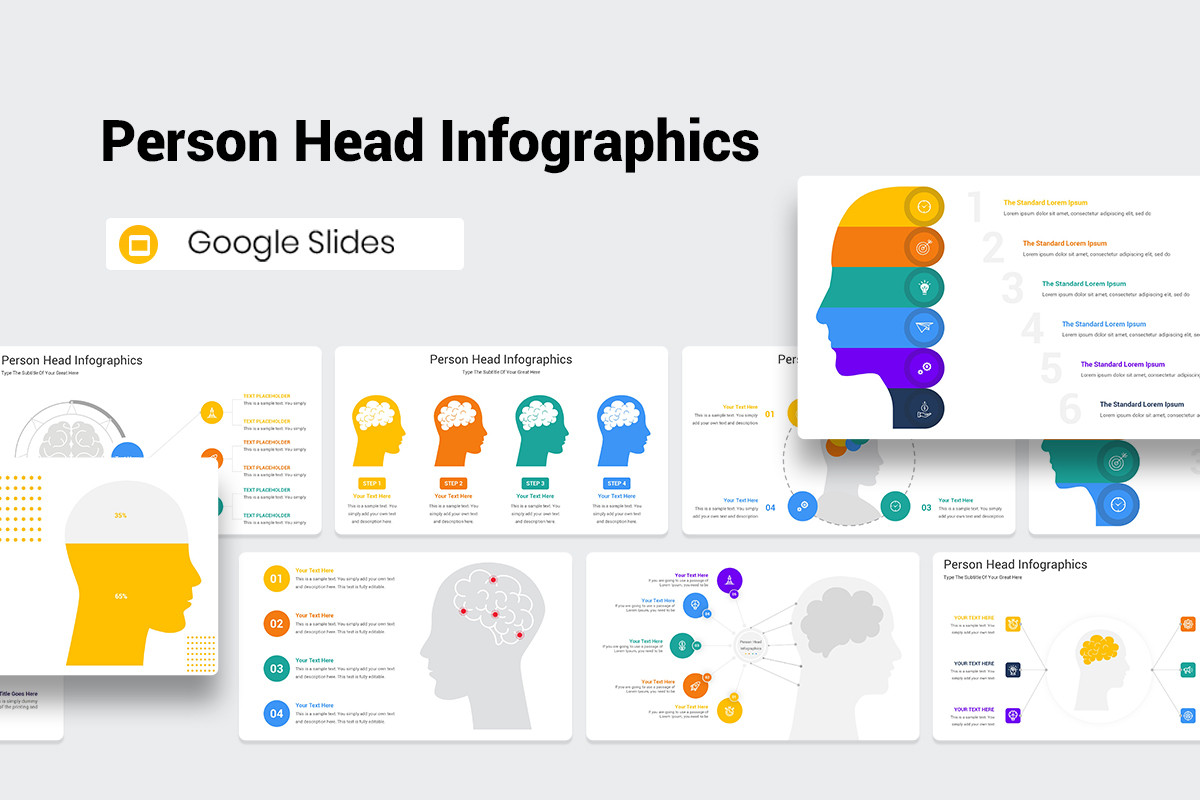 Person Head Google Slides Template | Nulivo Market