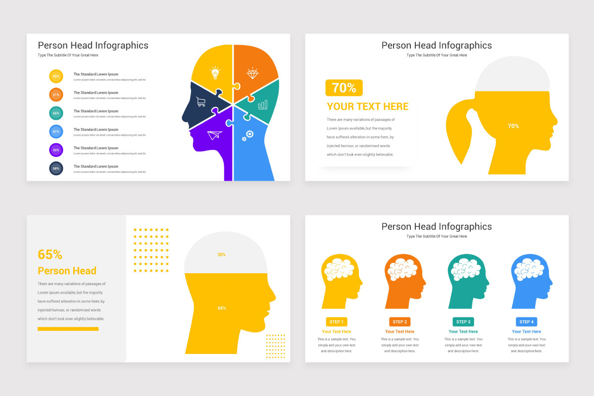 Person Head Google Slides Template | Nulivo Market