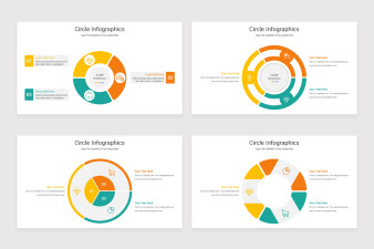 Circle Segments 3 Sections Google Slides Template | Nulivo Market