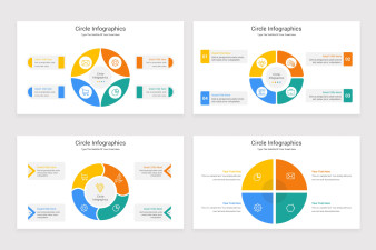 Circle Segments 4 Sections Google Slides Template | Nulivo Market