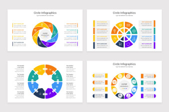 Circle Segments 8 Sections Google Slides Template | Nulivo Market