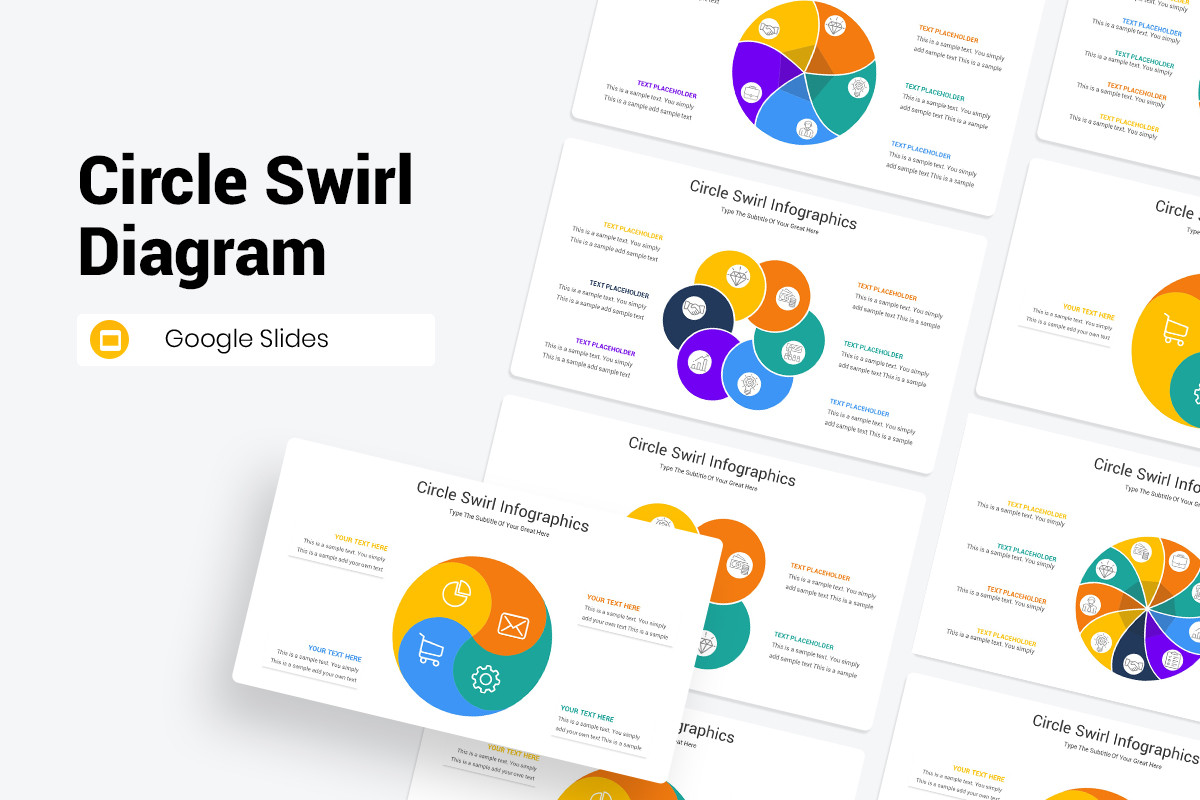Circle Swirl Google Slides Template | Nulivo Market