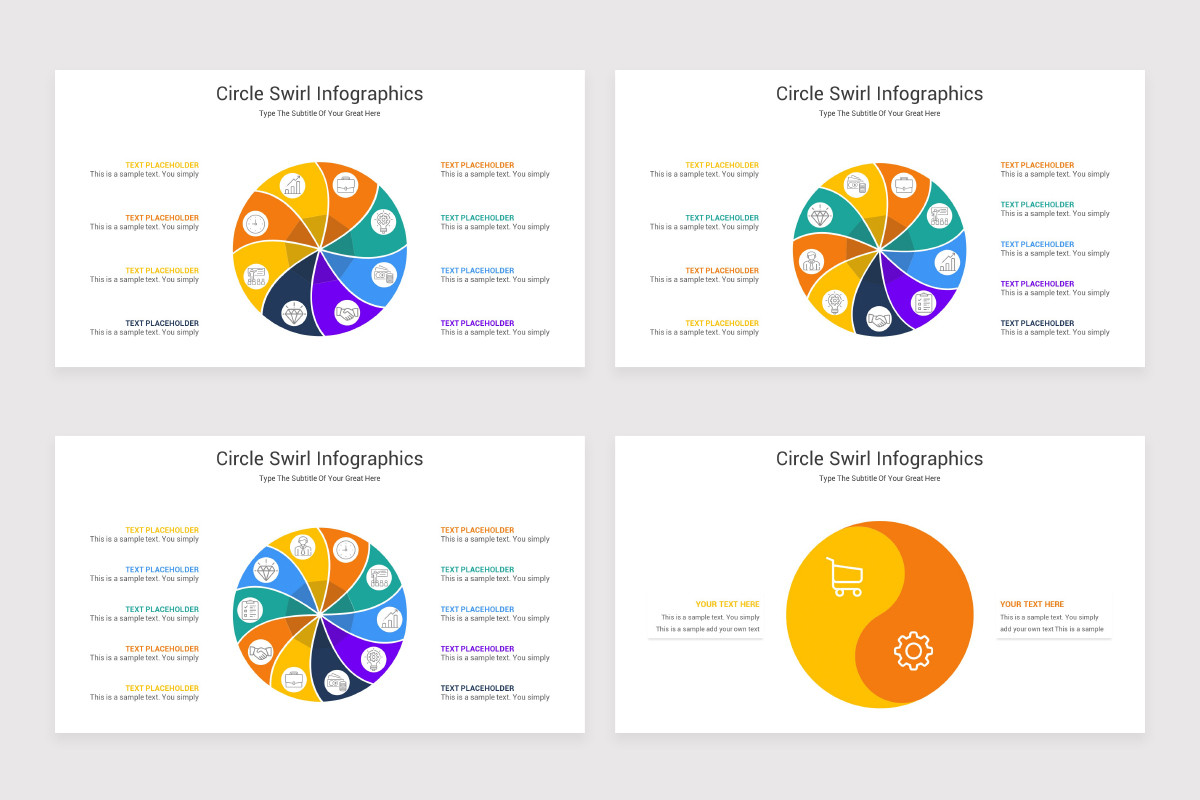 Circle Swirl Google Slides Template | Nulivo Market