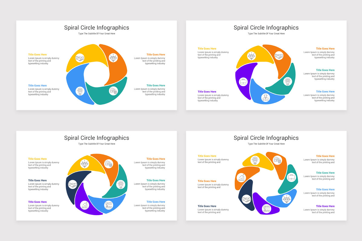 Spiral Circle Google Slides Template | Nulivo Market