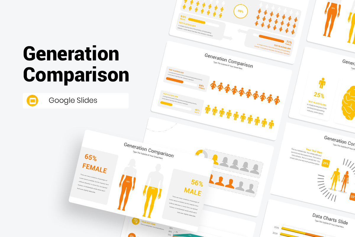 Generation Comparison Google Slides Template | Nulivo Market