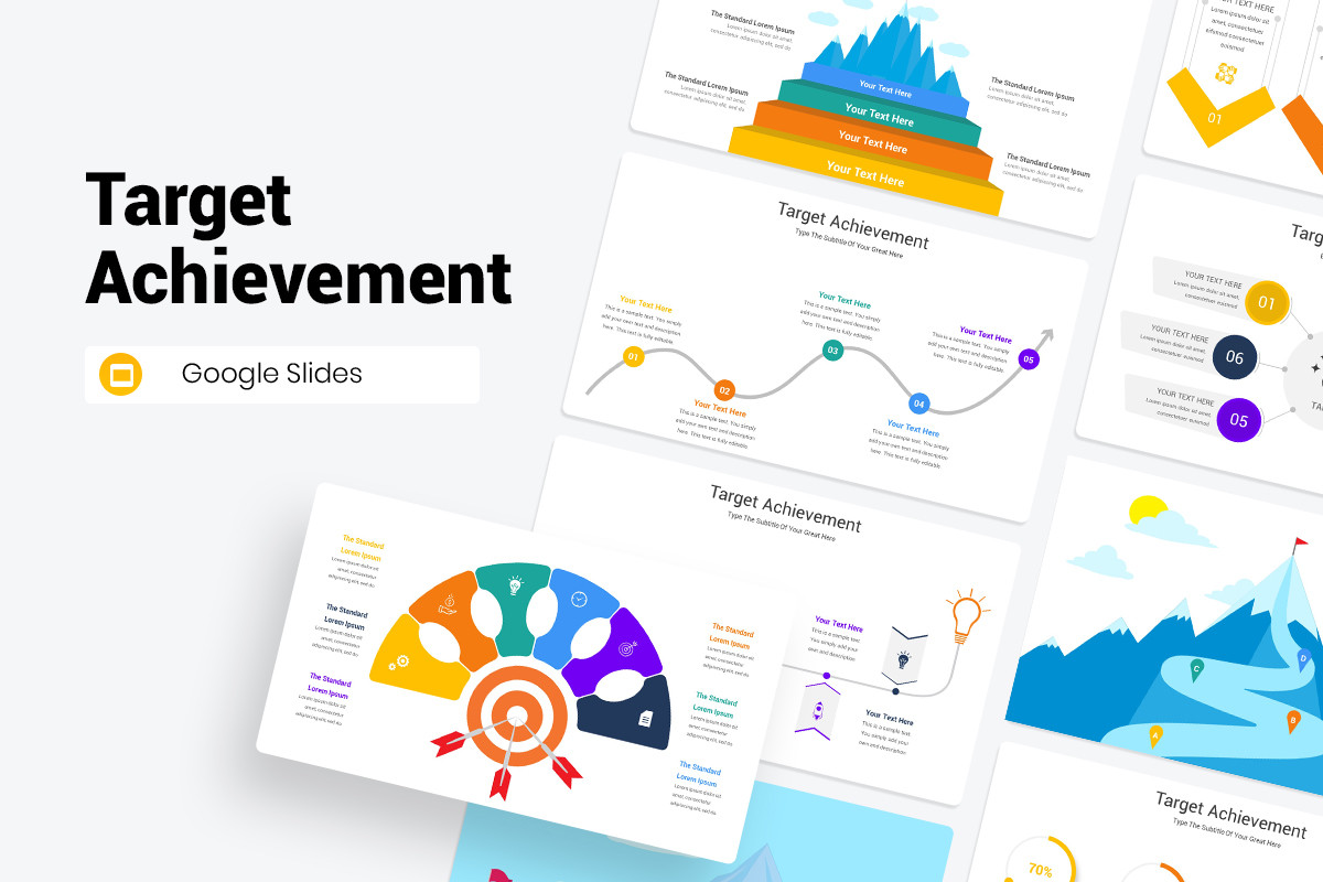 Target Achievement Google Slides Template | Nulivo Market