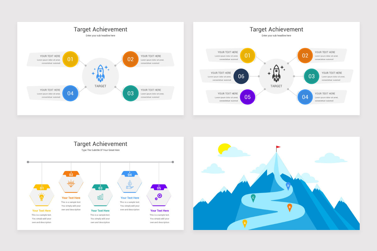 Target Achievement Google Slides Template | Nulivo Market