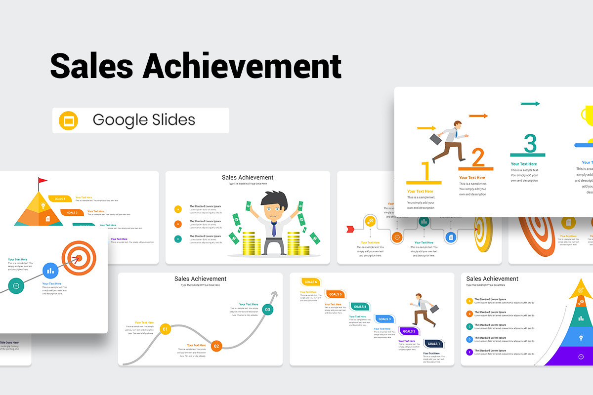 Sales Achievement Google Slides Template | Nulivo Market