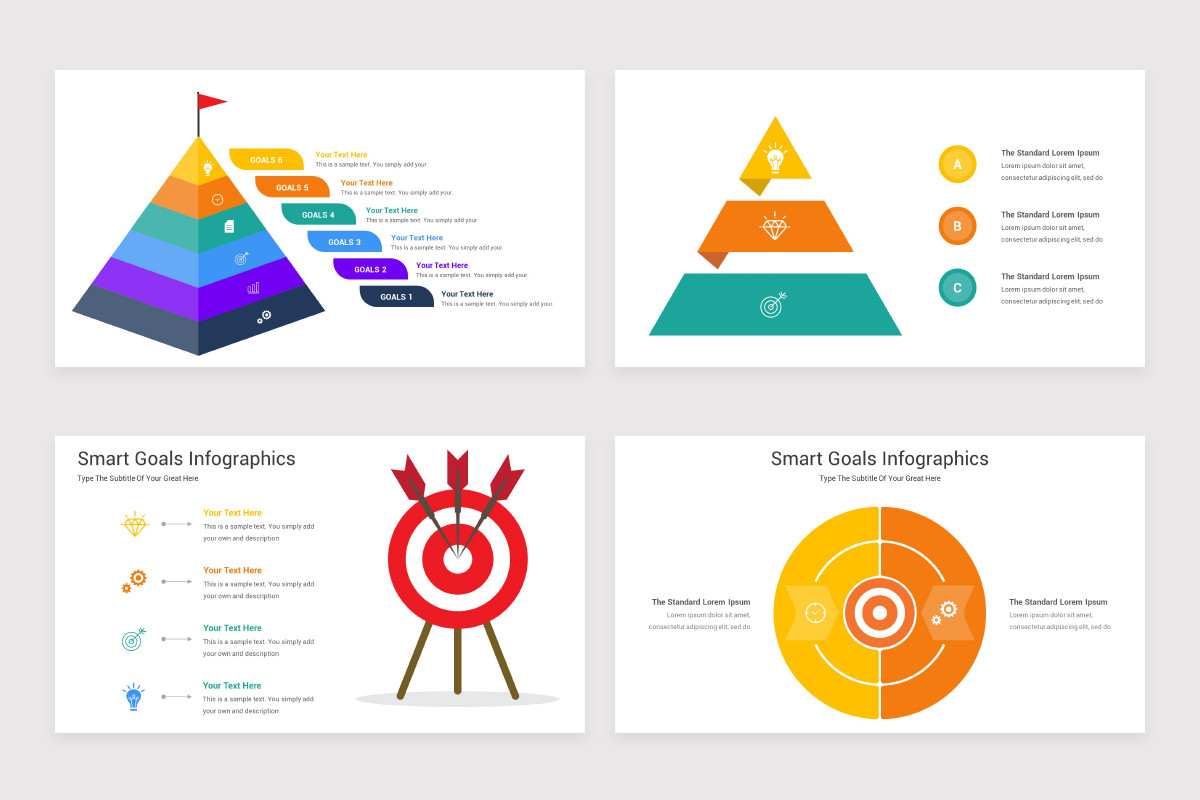 Smart Goals Infographics Google Slides Template | Nulivo Market