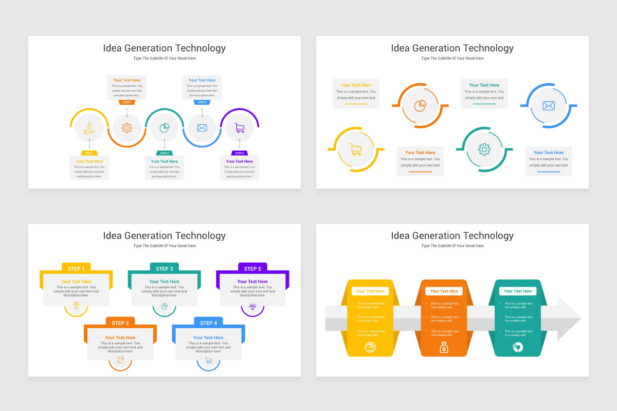 Idea Generation Technology Google Slides Template | Nulivo Market