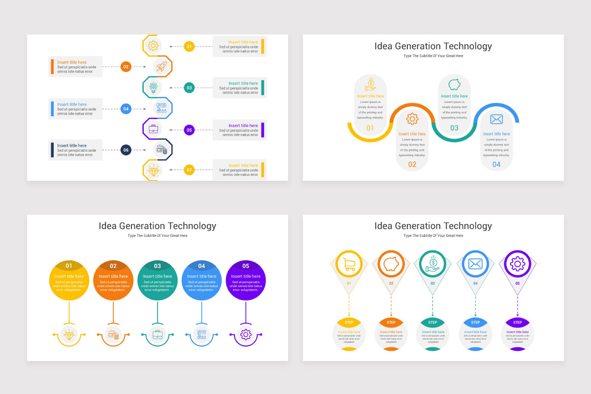 Idea Generation Technology Google Slides Template | Nulivo Market