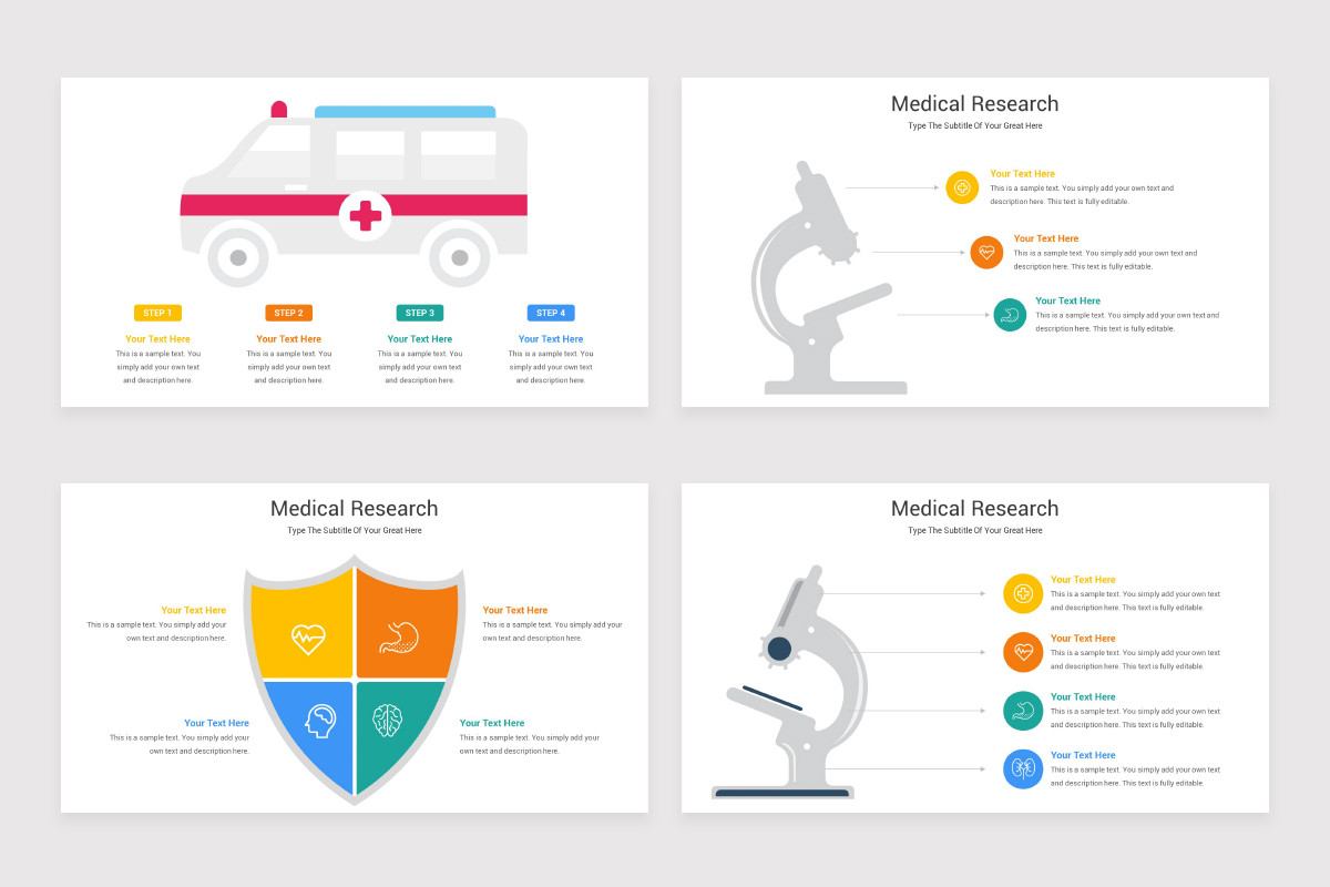 Medical Research Diagram Google Slides Template | Nulivo Market
