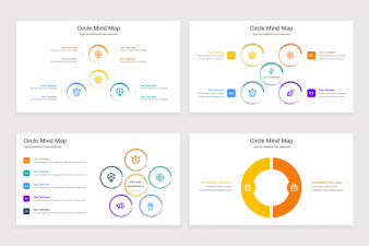 Circle Mind Map Diagram Google Slides Template | Nulivo Market