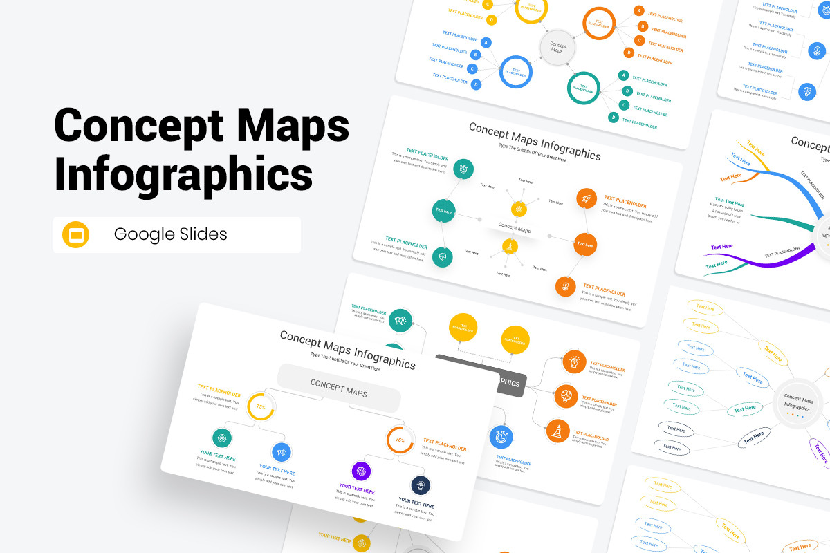 Concept Maps Infographics Google Slides Template | Nulivo Market