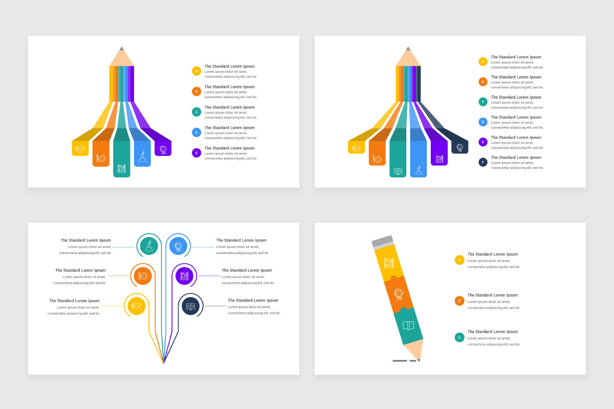 Pencil Infographics Google Slides Template | Nulivo Market