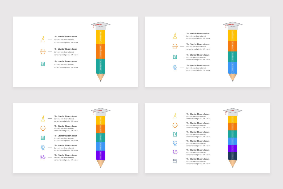 Pencil Infographics Google Slides Template | Nulivo Market