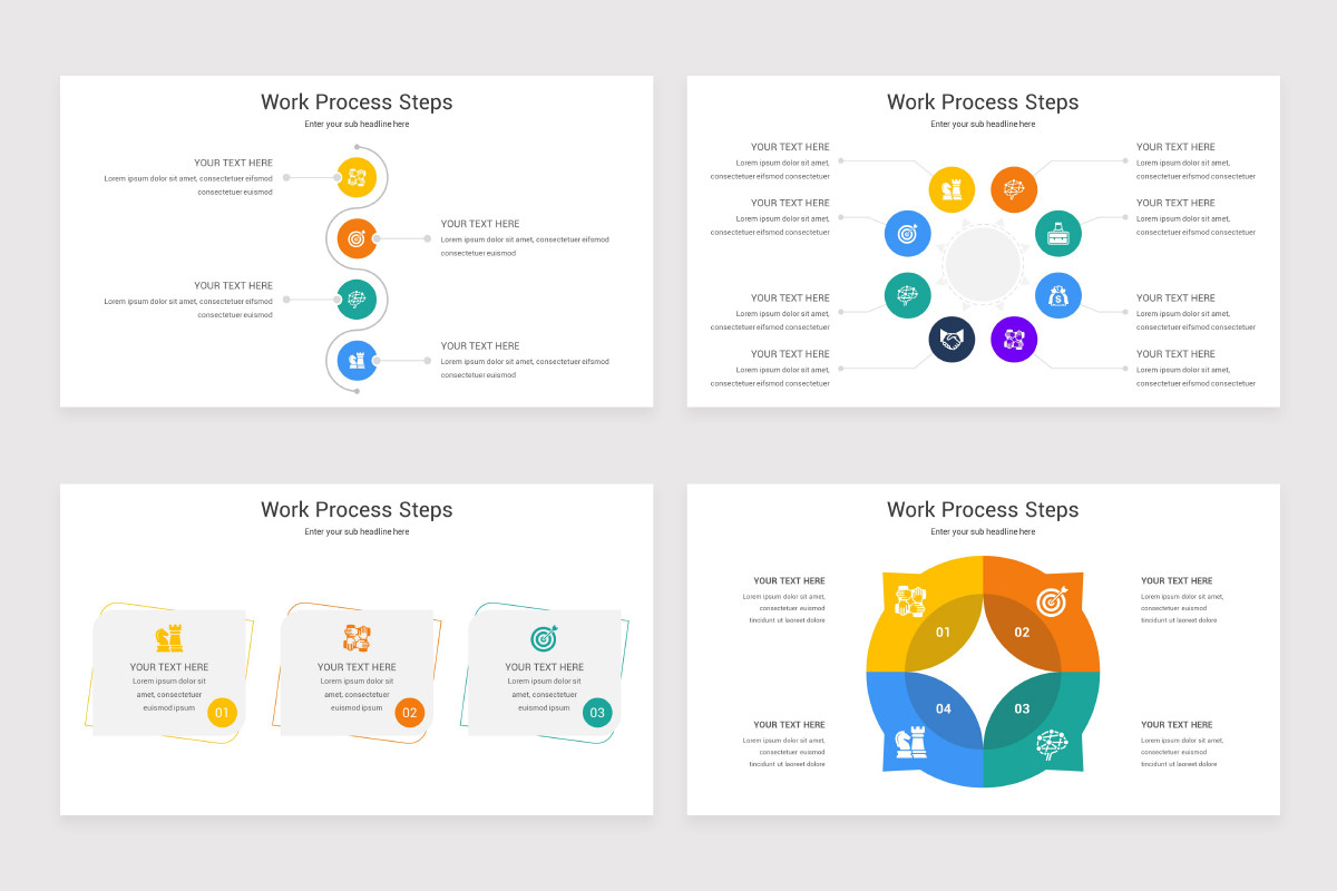 Work Process Steps Google Slides Template | Nulivo Market