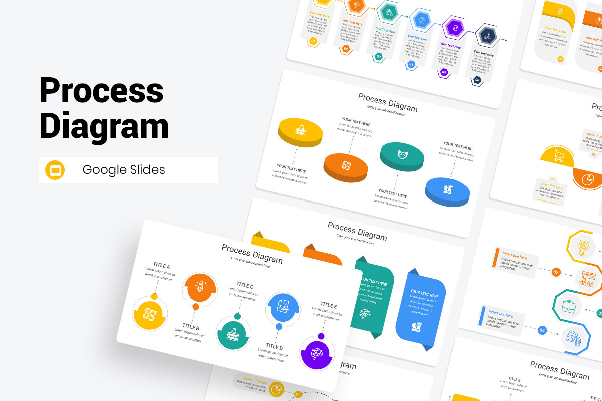 Process Diagram Google Slides Template | Nulivo Market