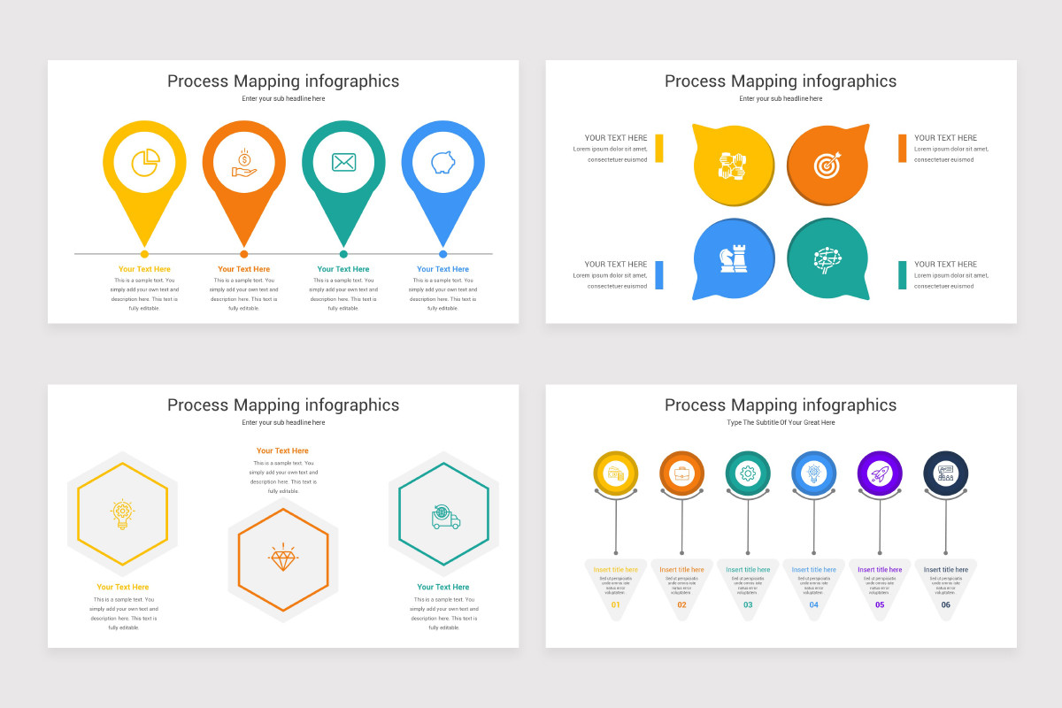 Process Mapping Google Slides Template | Nulivo Market
