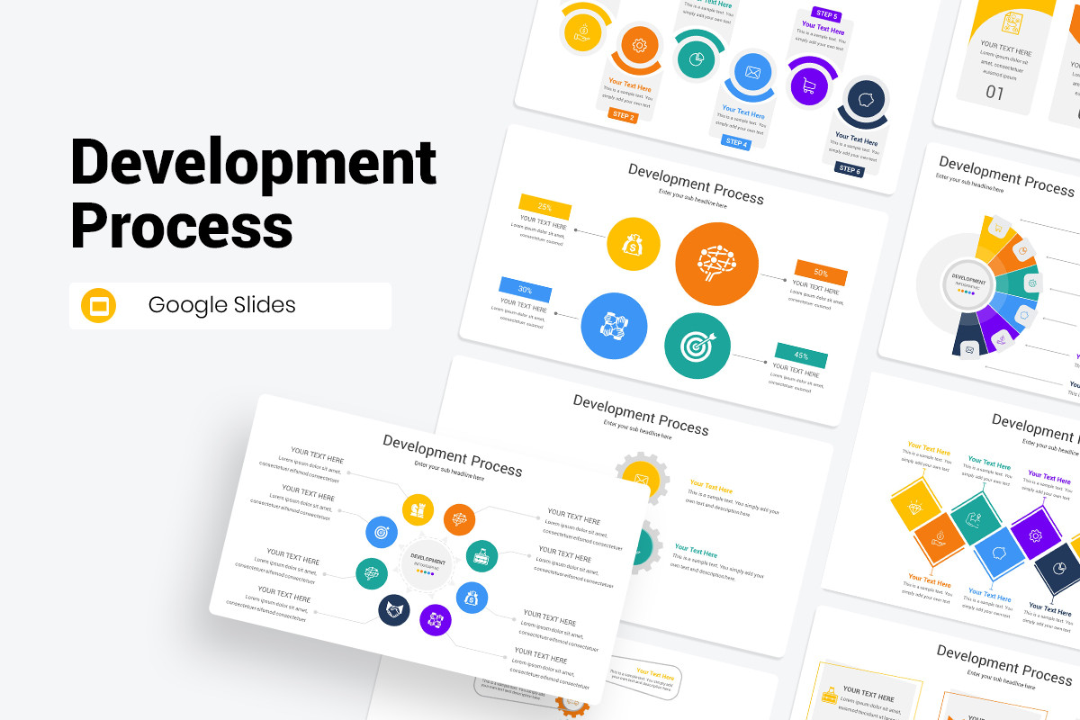 Development Process Google Slides Template | Nulivo Market