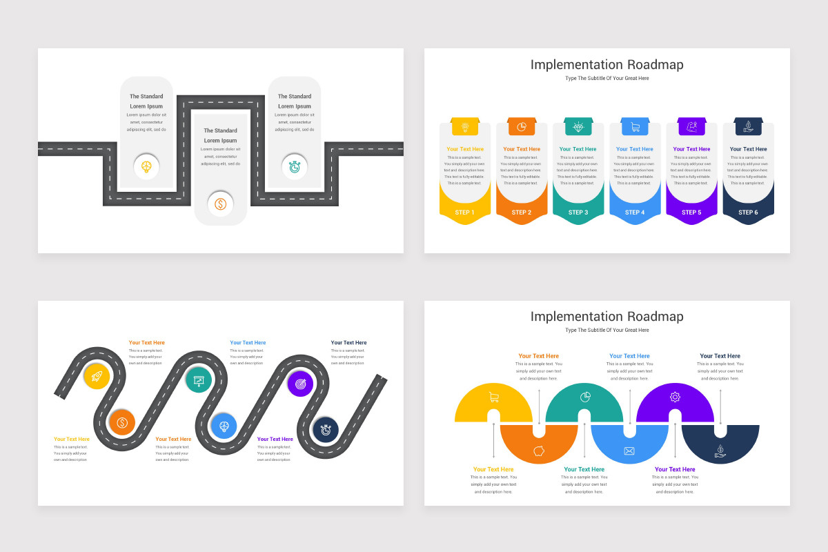 Implementation Roadmap Google Slides Template | Nulivo Market