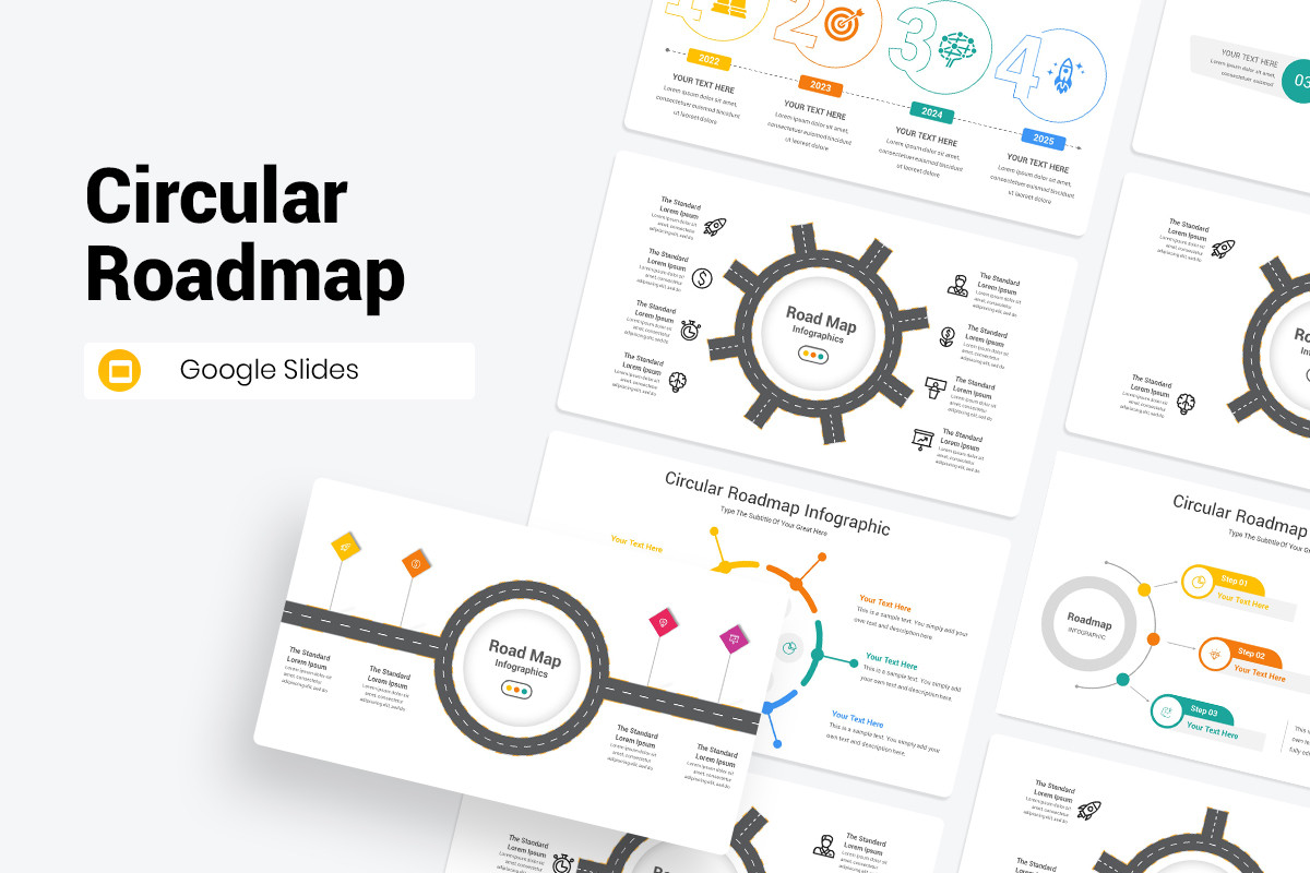 Circular Roadmap Google Slides Template | Nulivo Market