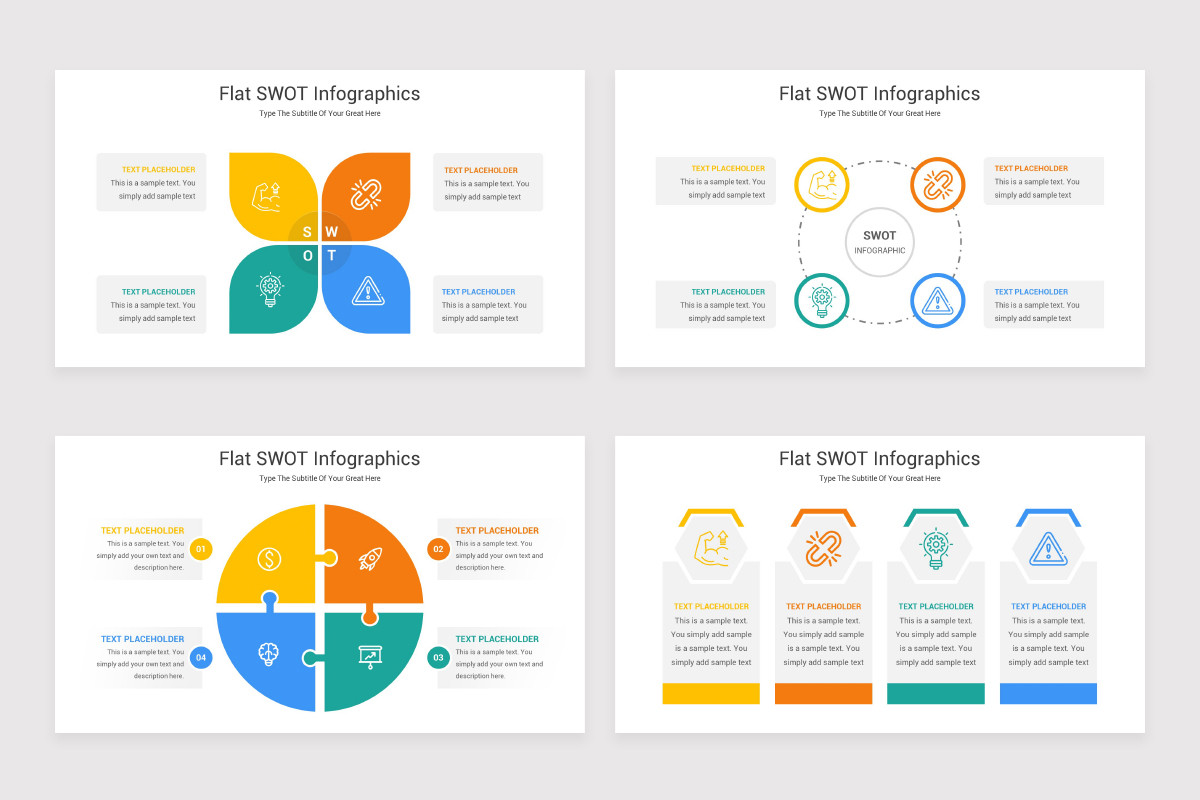 Flat SWOT Google Slides Template | Nulivo Market