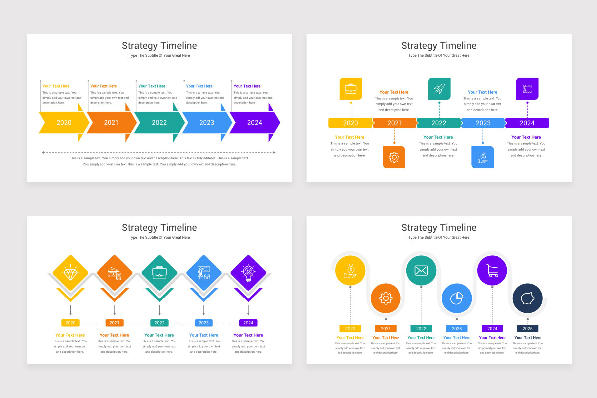 Strategy Timeline Google Slides Template | Nulivo Market
