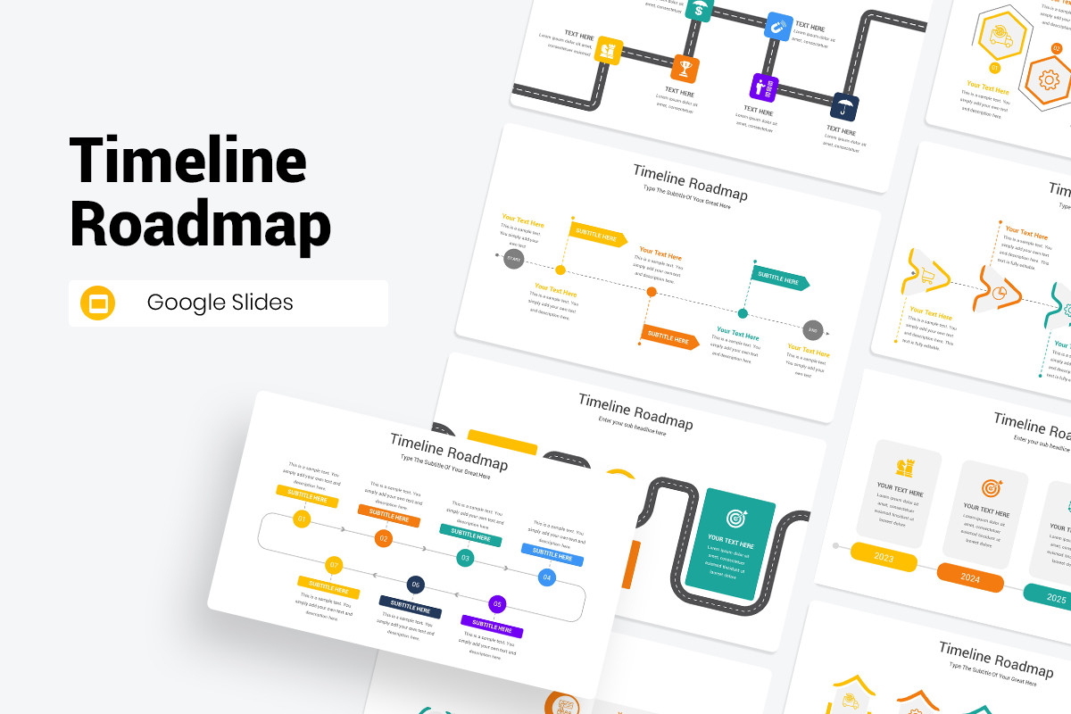Timeline Roadmap Google Slides Template | Nulivo Market